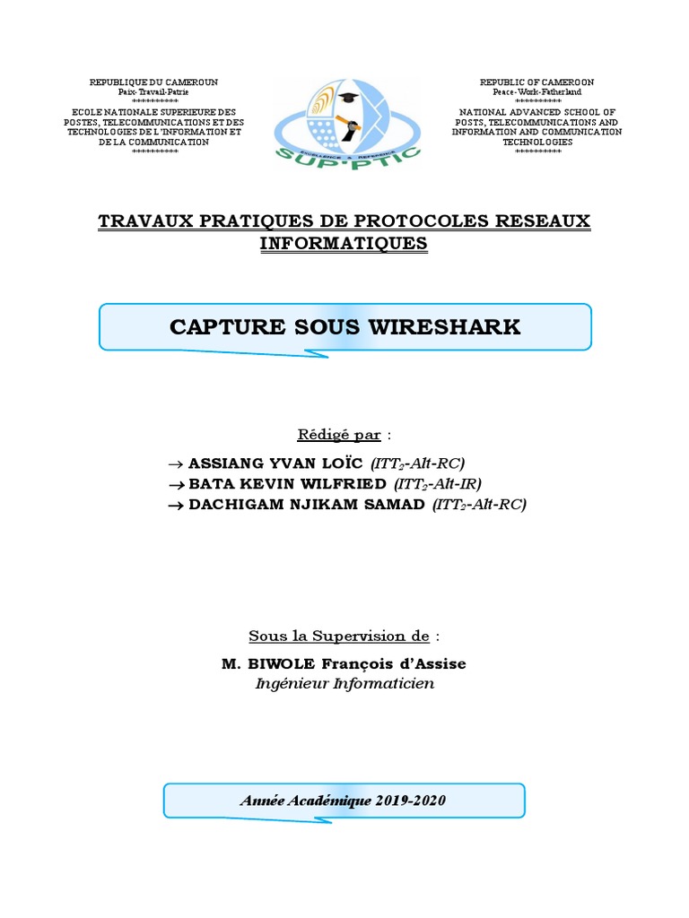 Rapport TP Protocoles Réseaux Informatiques | PDF | Protocoles Internet | Transmission des données