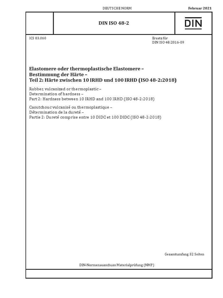 Din Iso 48-2 2021-02 | PDF