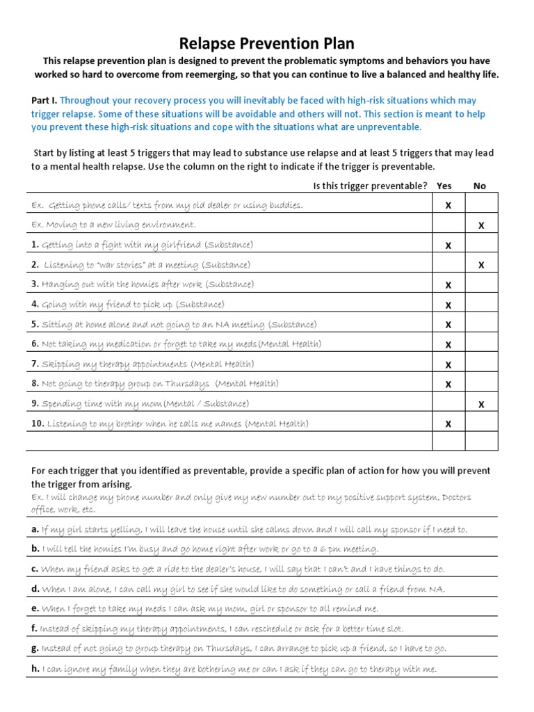 Irpp - Example Paper 1 | PDF | Relapse | Mental Health