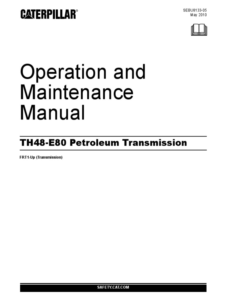 CAT TH48-E80 Operation and Maintenance Manual | PDF | Transmission ...