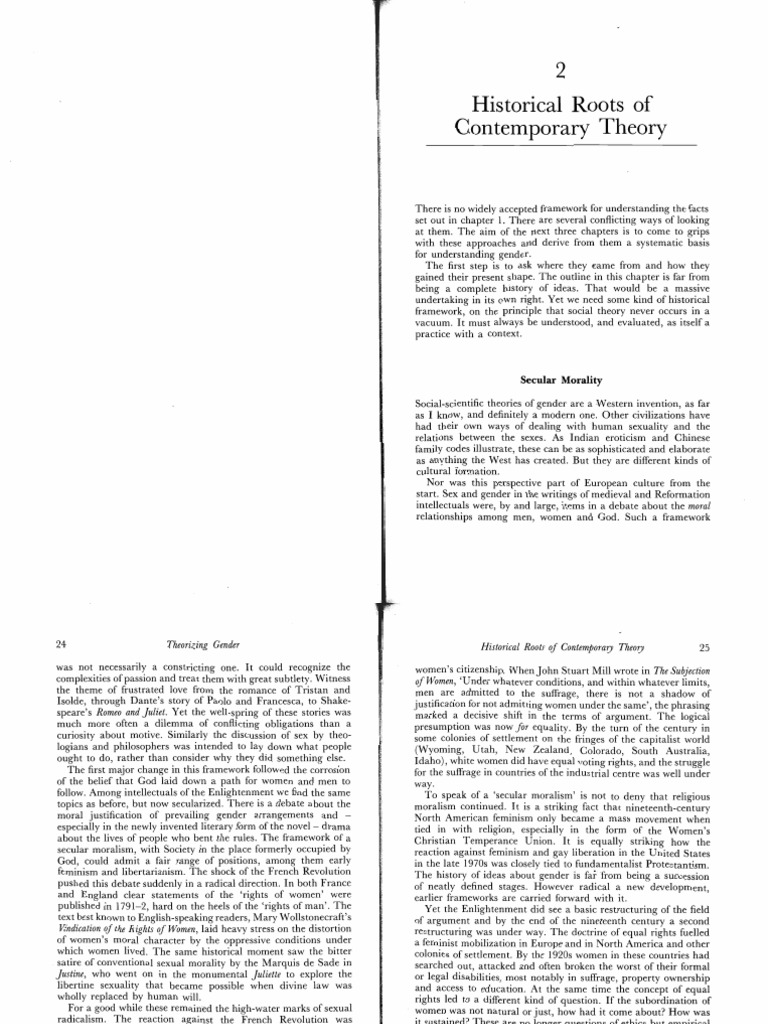 R. W. Connell - Gender and Power ch2 Historical Roots of Contemporary ...