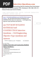 Sample Test Questions Bricklayer - Ita Website | PDF | Masonry | Wall