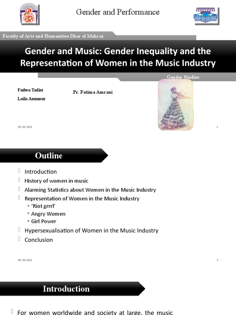 Gender and Music Gender Inequality and The Representation of Women in ...