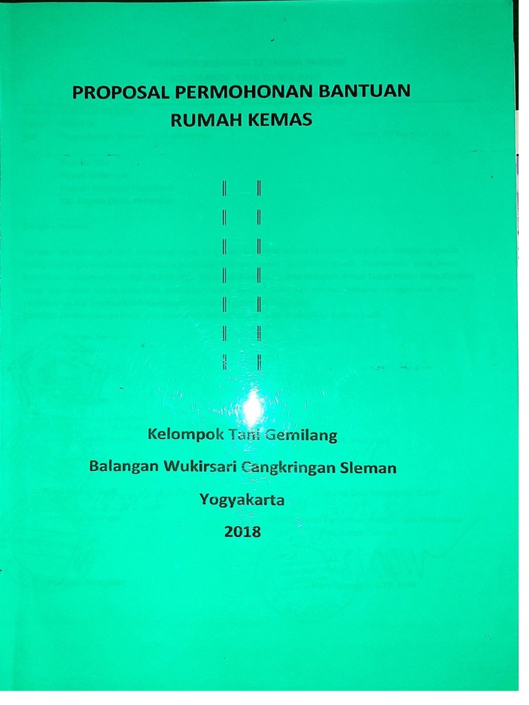 Contoh Proposal Rumah Kemas | PDF