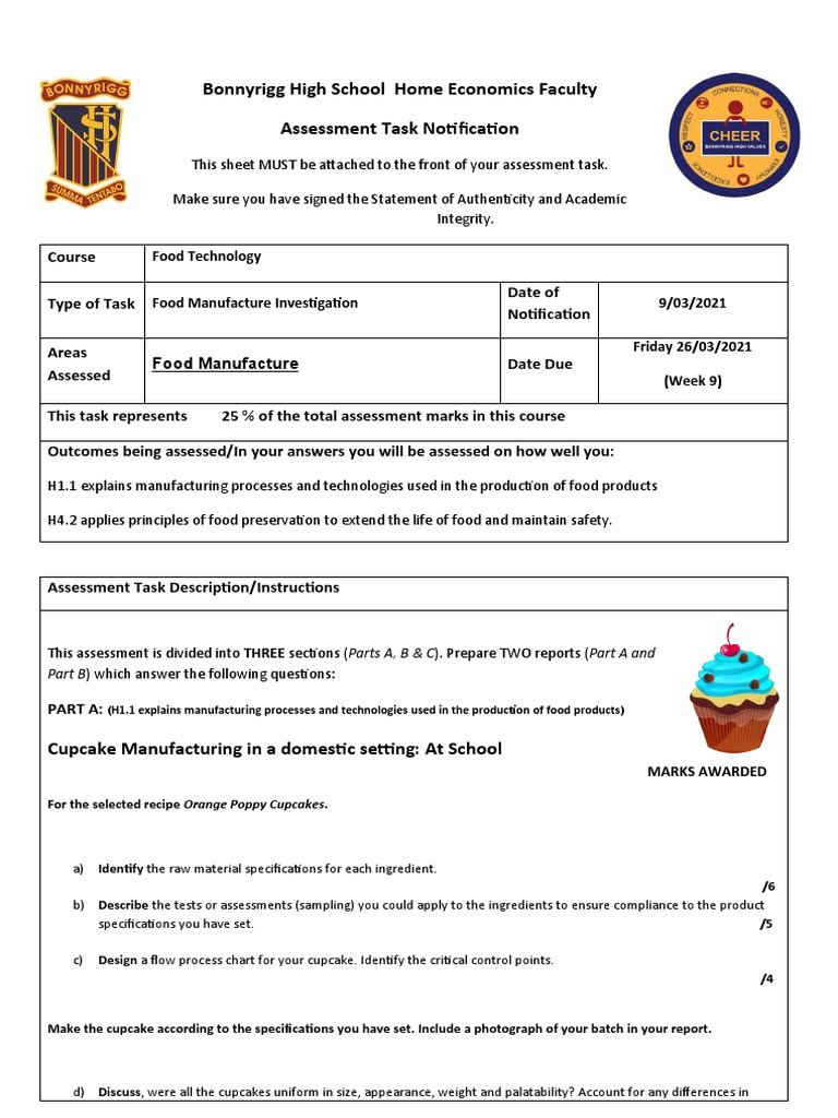 2021 FT HSC Task 2 Food Manufacture | PDF | Fruit Preserves | Food ...