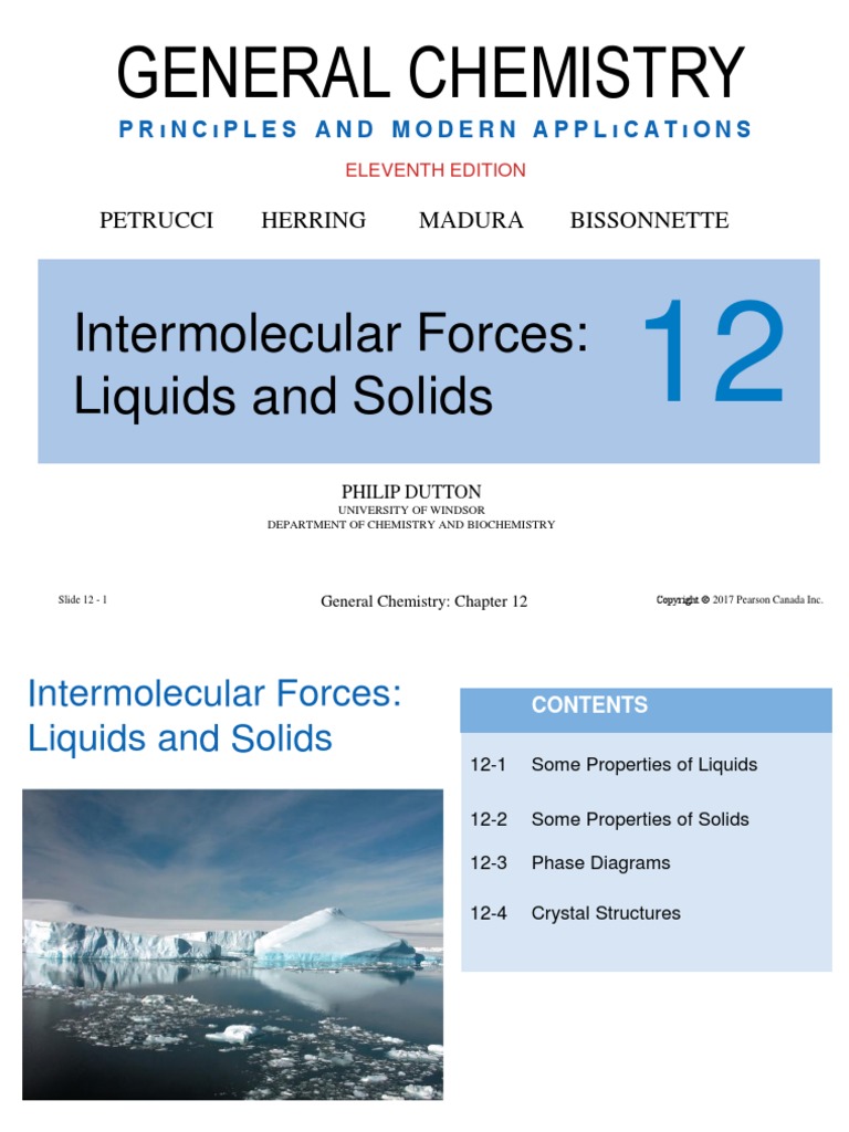 Chapter 12 - Liquids and Solids | PDF | Evaporation | Crystal Structure