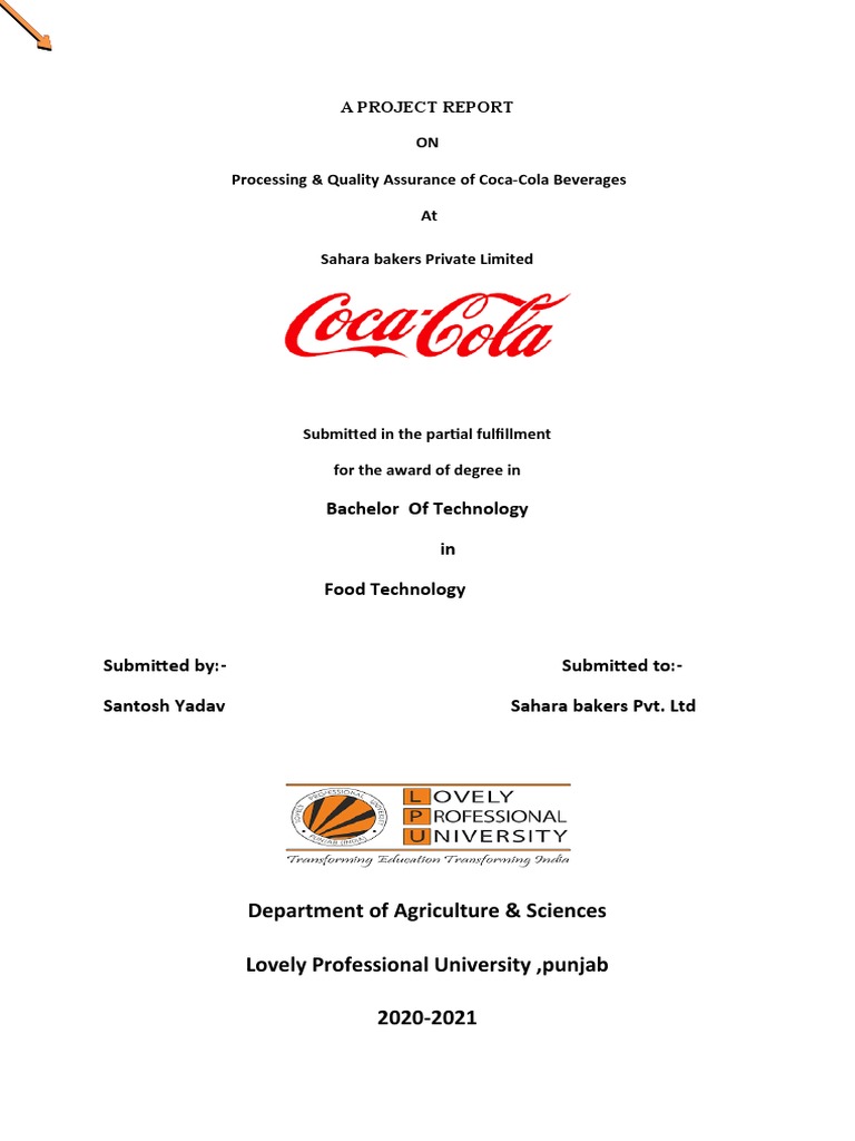 Water Treatment Plant | PDF | The Coca Cola Company | Coca Cola