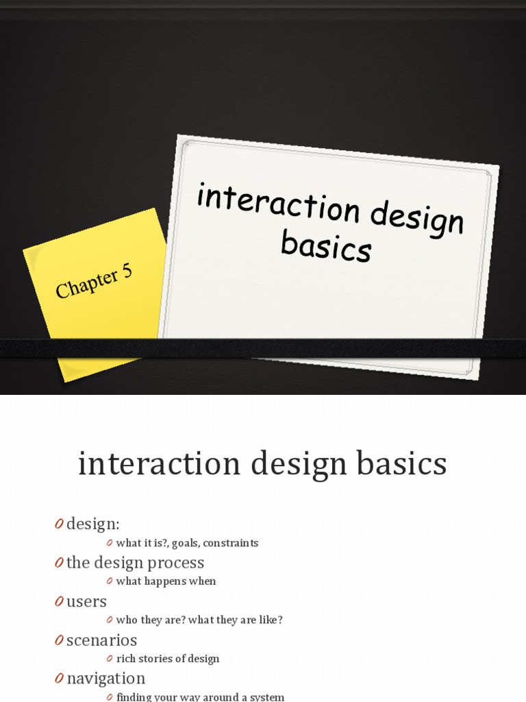 Interaction Design Basics | PDF | Usability | Human–Computer Interaction