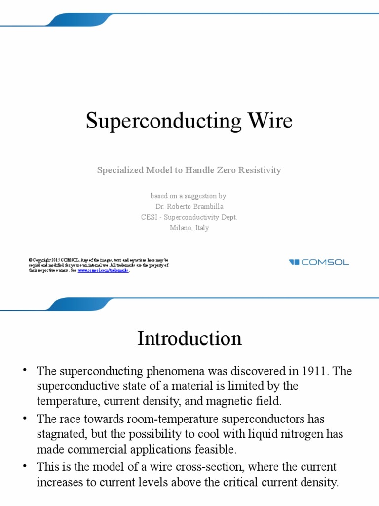 Superconducting Wire V52 4 3 | PDF | Superconductivity | Electrical Resistivity And Conductivity
