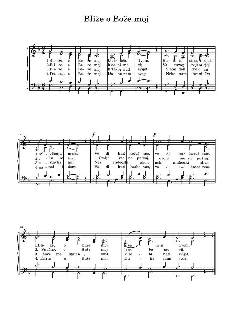 Bliže o Bože Moj | PDF