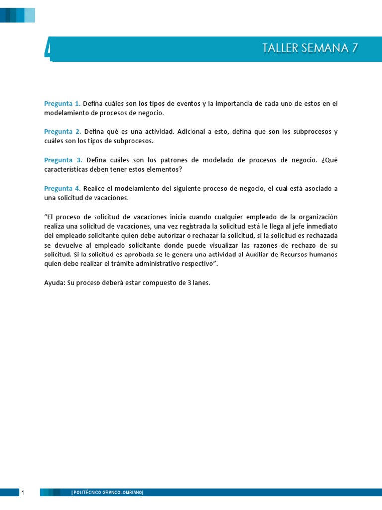 Taller S7 | PDF