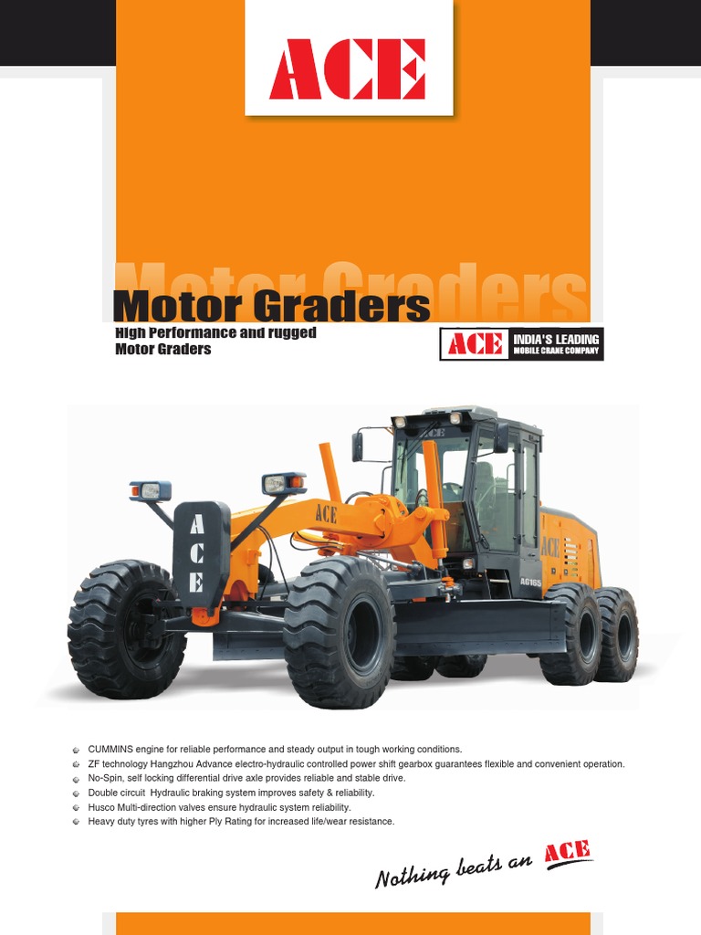 High Performance and Rugged Motor Graders | PDF | Transmission ...