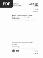 NBR 6656 - 2016 | PDF | Aço | Materiais