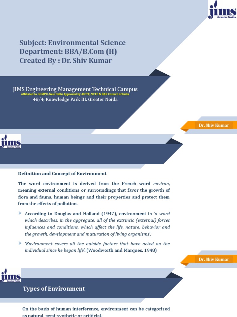 Lecture 1 Basic Fundamental To Env Sc Pdf Atmosphere Of Earth Atmosphere