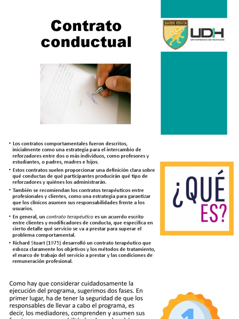 Contrato Conductual | PDF | Comportamiento | Conceptos psicologicos