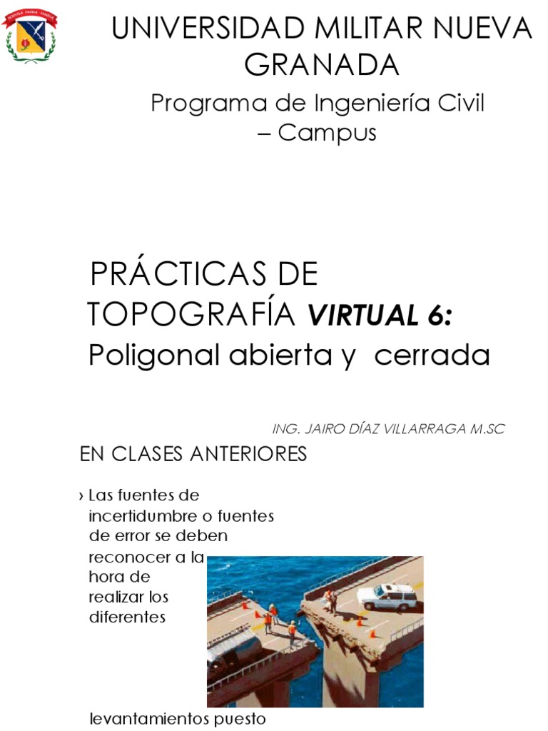 Prácticas de Topografía: Poligonales Abiertas y Cerradas | PDF ...