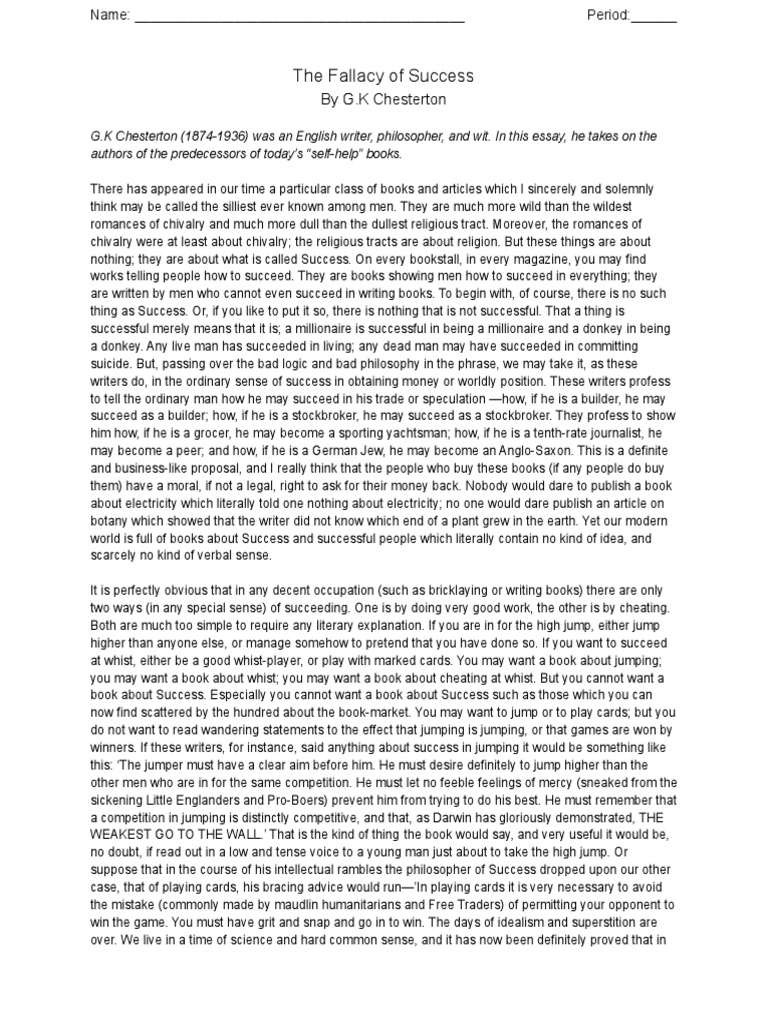 Lott Fallacy of Success | PDF | The Great Gatsby | Citation