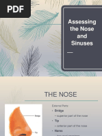 Normal Nose and Sinus Assessment | PDF | Human Nose | Otorhinolaryngology