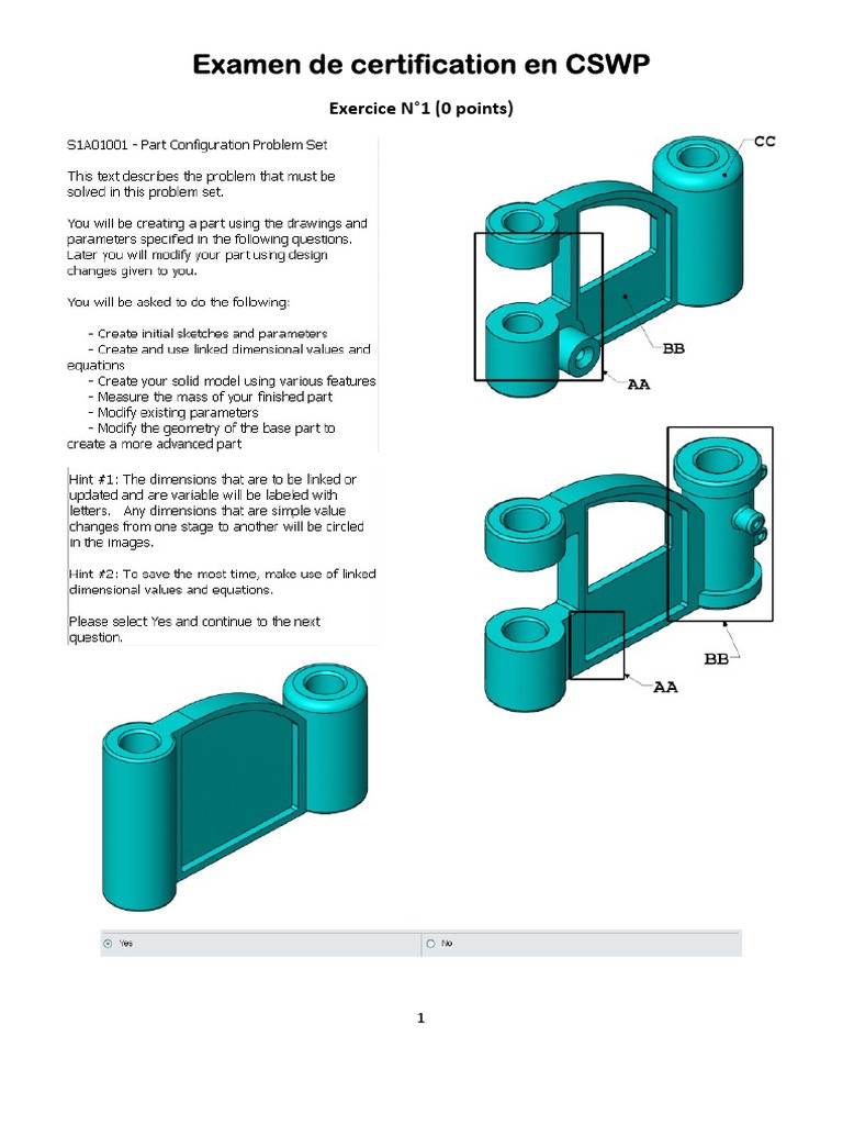 Examen de Certification en CSWP: Exercice N°1 (0 Points) | PDF