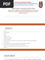 Seguridad en Sustancias Químicas NOM-005 | PDF | Ventilación (Arquitectura) | Incendios