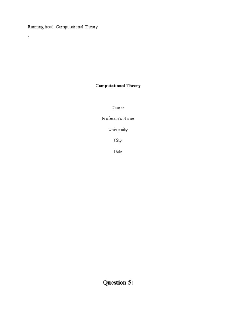 Computation Theory Pdf Integer Array Data Type