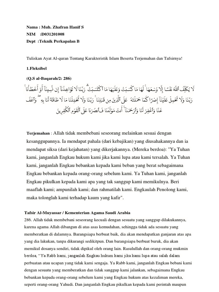 (Agama Islam-Perkapalan) Muh. Zhafran Hanif S - D031201008 (Tugas ...