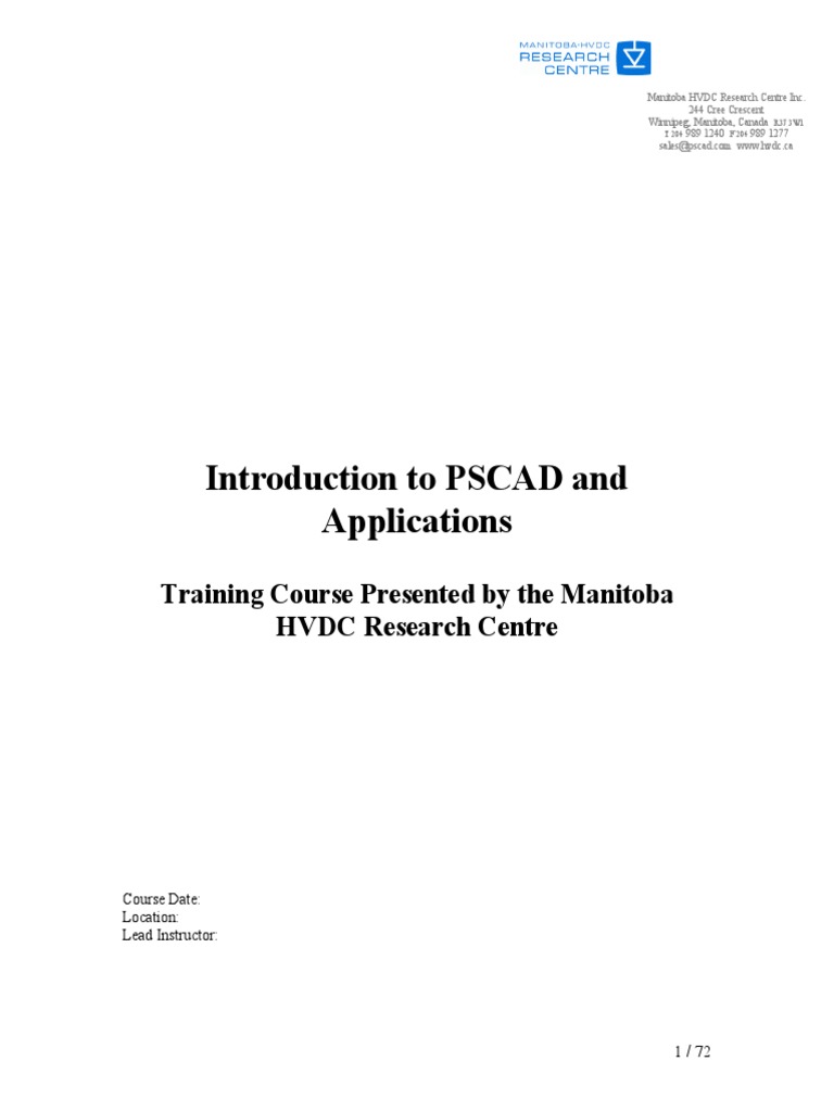 Fdocuments - in Pscad Manual | PDF | Electric Motor | Capacitor