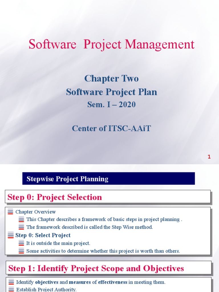 Stepwise Software Project Planning: A Framework for Basic Project ...