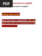 Asking for Prices in English | PDF | Prices | Linguistics