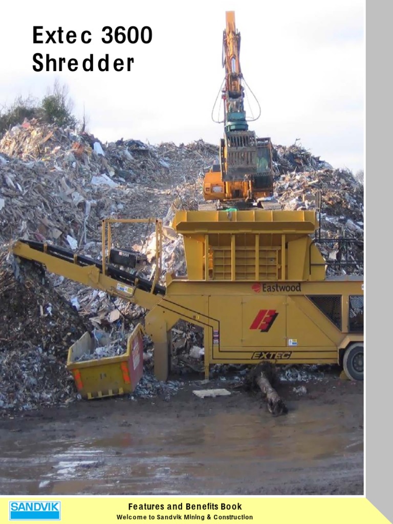 Exte C 3600 Shredder: Fe Atures and Benefits Book | PDF