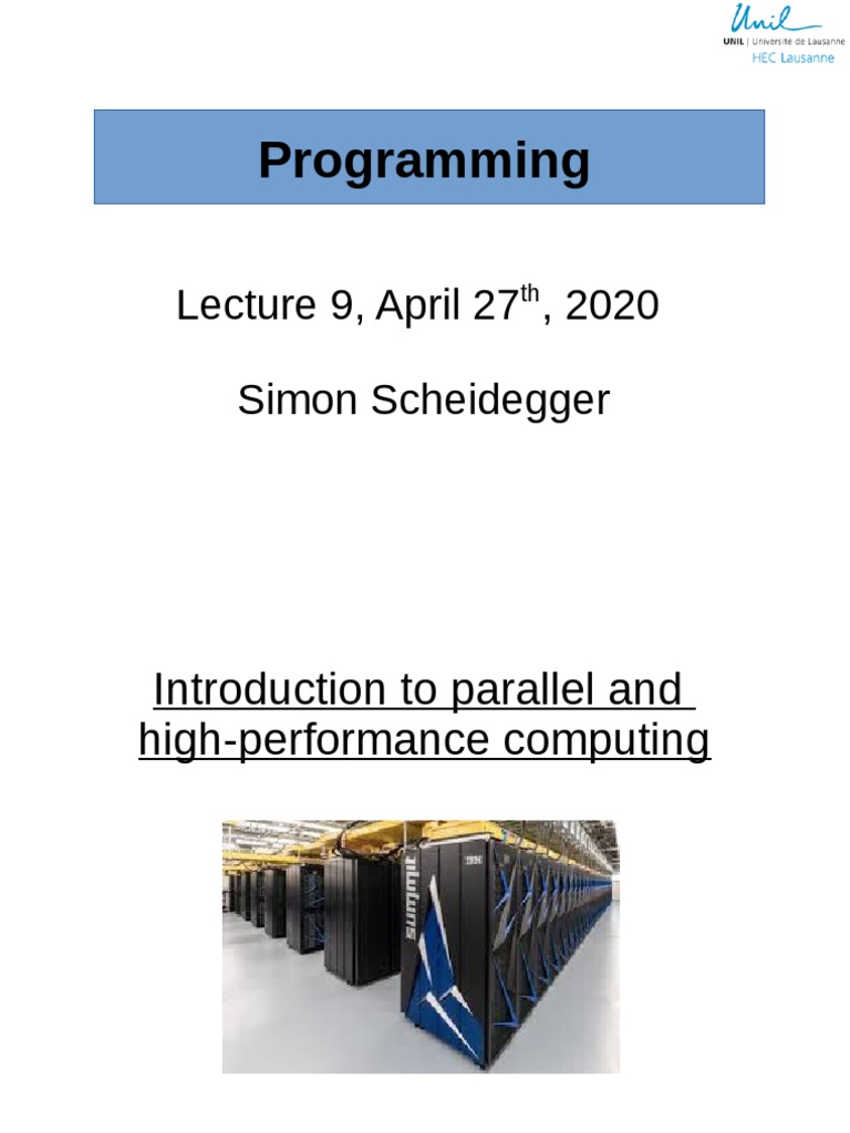 Lecture 9 | Download Free PDF | Message Passing Interface | Parallel Computing