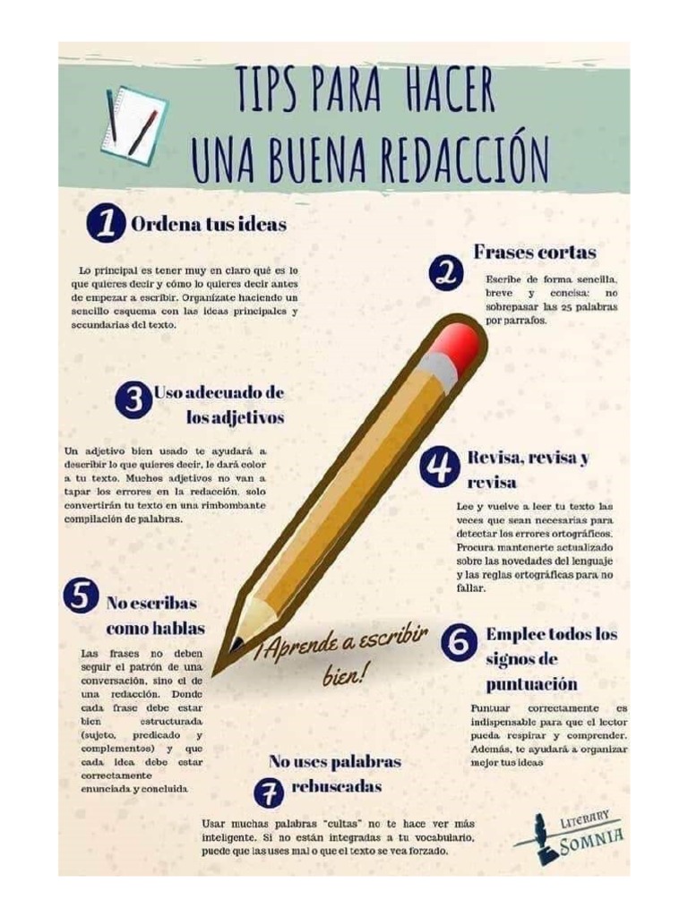 Tips para Hacer Una Buena Redacción | PDF