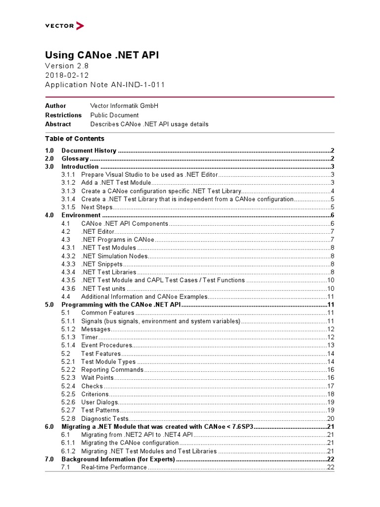 AN-IND-1-011 Using CANoe NET API | PDF | Library (Computing) | Microsoft Visual Studio