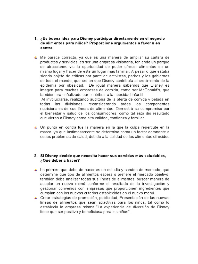 Caso Harvard Disney | PDF | Marketing | Alimentos
