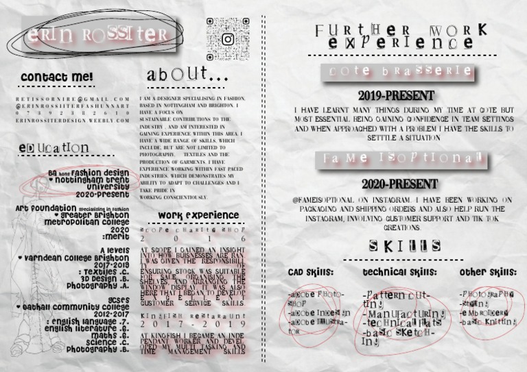 Erinrossiterdesigncv Compressed | PDF
