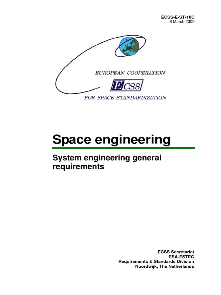 ECSS E ST 10C System Engineering General Requirement | PDF | Systems ...