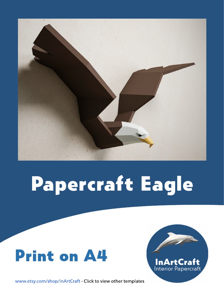 Papercraft Eagle: Print On A4 | PDF | Printing