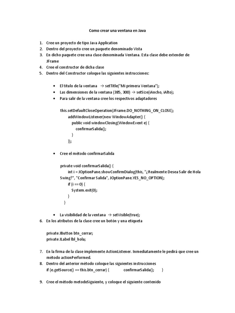 Taller Entorno Grafico Pdf Java Lenguaje De Programación