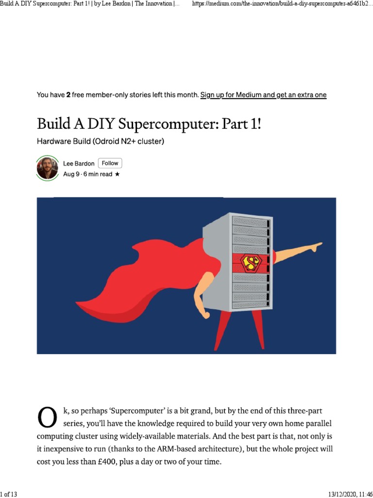 DIY Supercomputer Guide Part 1 | PDF