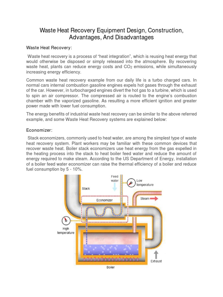 Waste Heat Recovery Systems Overview | PDF | Steam | Cogeneration