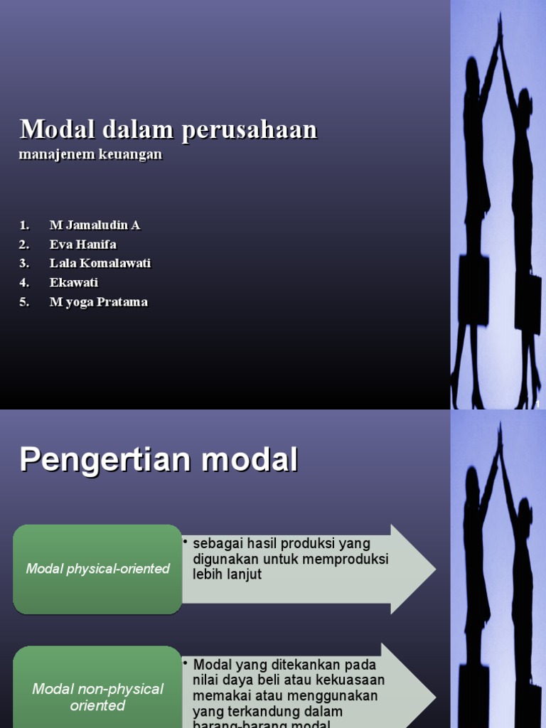 Pengertian dan Sumber Modal Perusahaan | PDF