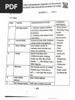 Lower Primary Time Table | PDF | Cognition | Learning