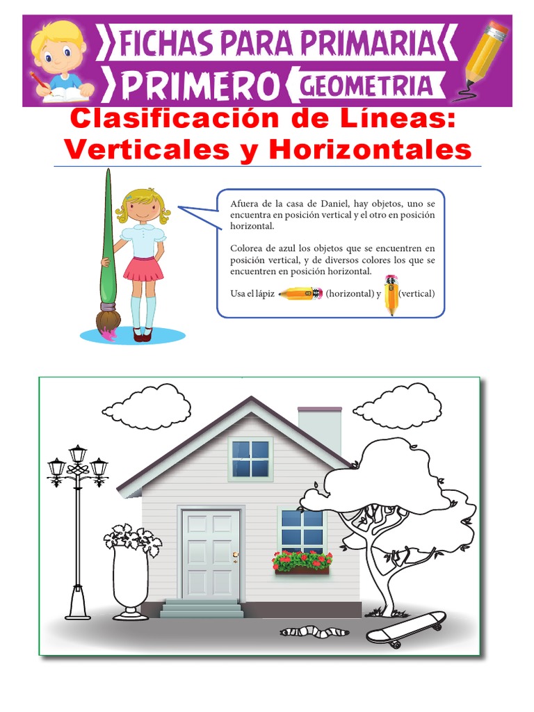 Líneas Horizontales y Verticales para Niños | PDF | Lápiz | Gráficos de ...