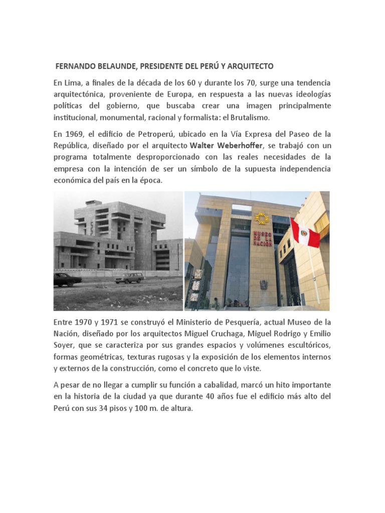 Proyectos Arquitectónicos Deficientes en Los 70s y 80s | PDF | Perú ...