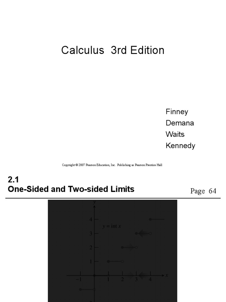 Calculus 3rd Edition: Finney Demana Waits Kennedy | PDF