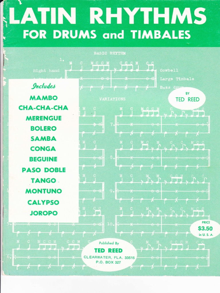 Ted Reed - Drums Latin Rhytms - 1-1 | PDF | Entretenimiento (general)