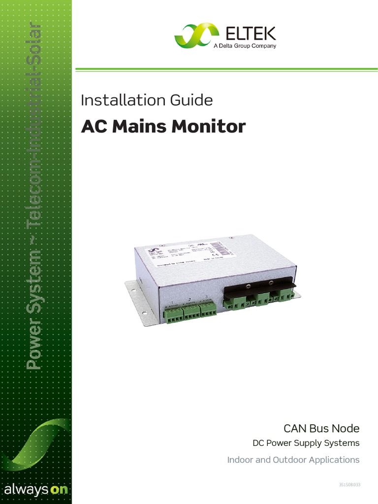 AC Mains Monitor: Installation Guide | PDF | Mains Electricity | Power ...