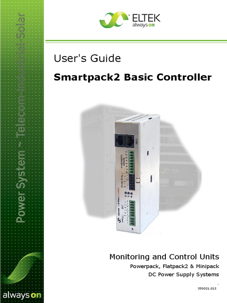 User's Guide: Smartpack2 Basic Controller | PDF | Power Supply | Rectifier
