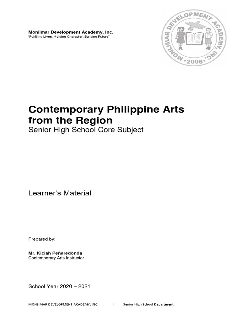 Module Lesson 2-Contemporary Visual Arts | PDF | Sculpture | Pottery