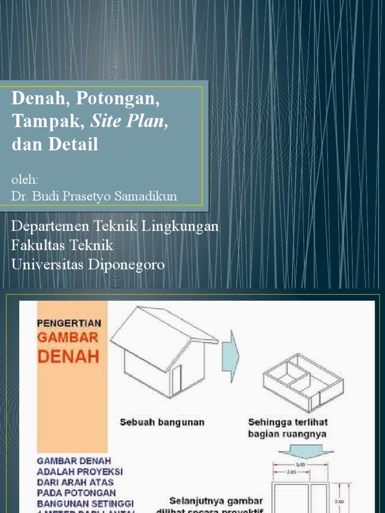 Gamtek Kul 4 - Denah, Potongan, Tampak, Site Plan, Detail | PDF
